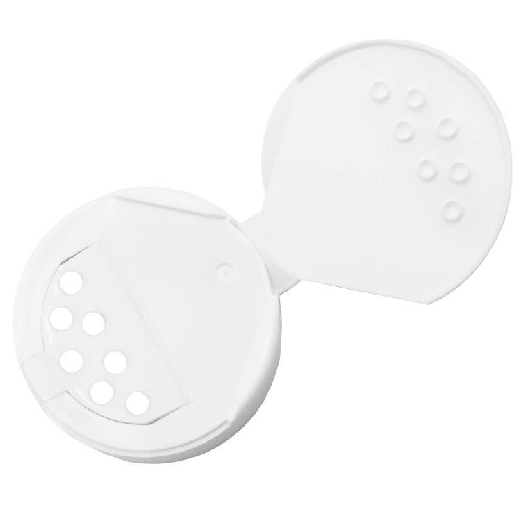 63-485 White PP Plastic Dispensing Cap, Flip Top, Lift Spoon, 7 Holes ...