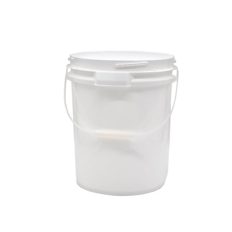 5.25 Gallon White HDPE Screw Top Pail, UN Rated. Pipeline Packaging
