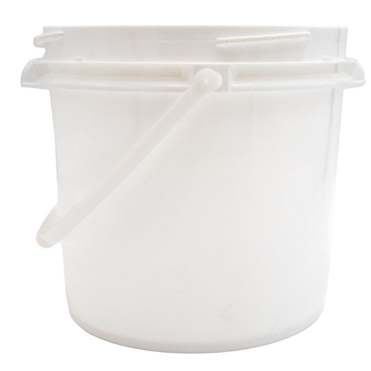3.5-Gallon White HDPE Screw Top Pail w/ Plastic Handle, UN Rated ...