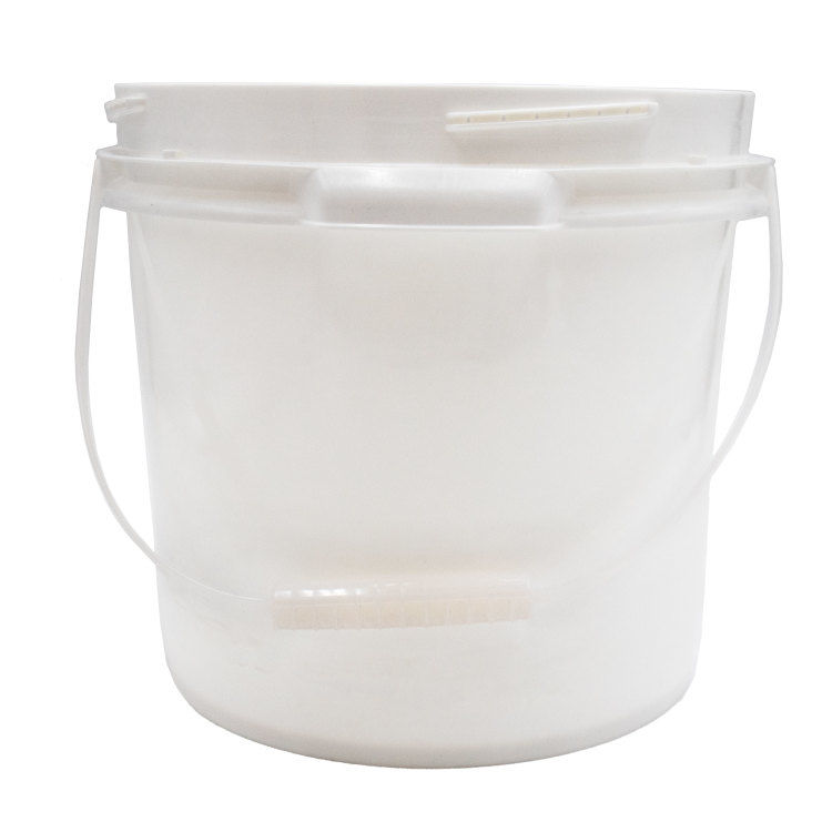 3.5-Gallon White HDPE Screw Top Pail w/ Plastic Handle, UN Rated ...