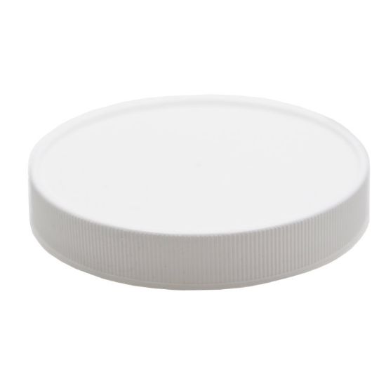 89-400 White PP Plastic Screw Cap, PE Lined. Pipeline Packaging