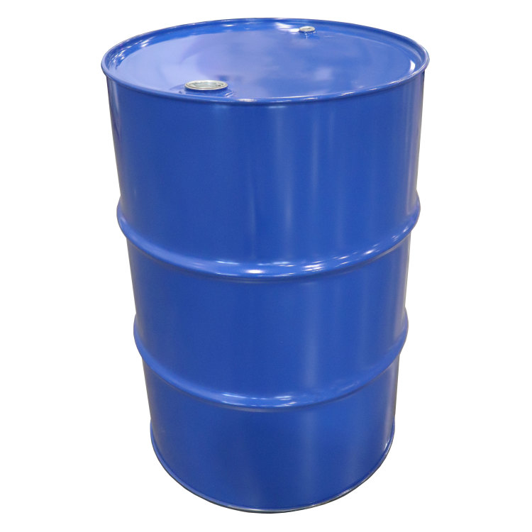 55 Gallon Blue Tight Head Steel Drum, Buff Epoxy Lining RDL™ 44, 2" x 3 ...