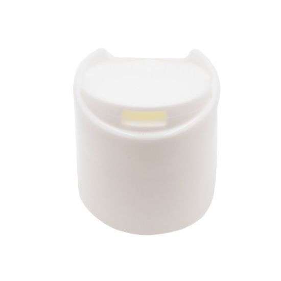 24-410 White PP Plastic Smooth Dispensing Cap. Pipeline Packaging