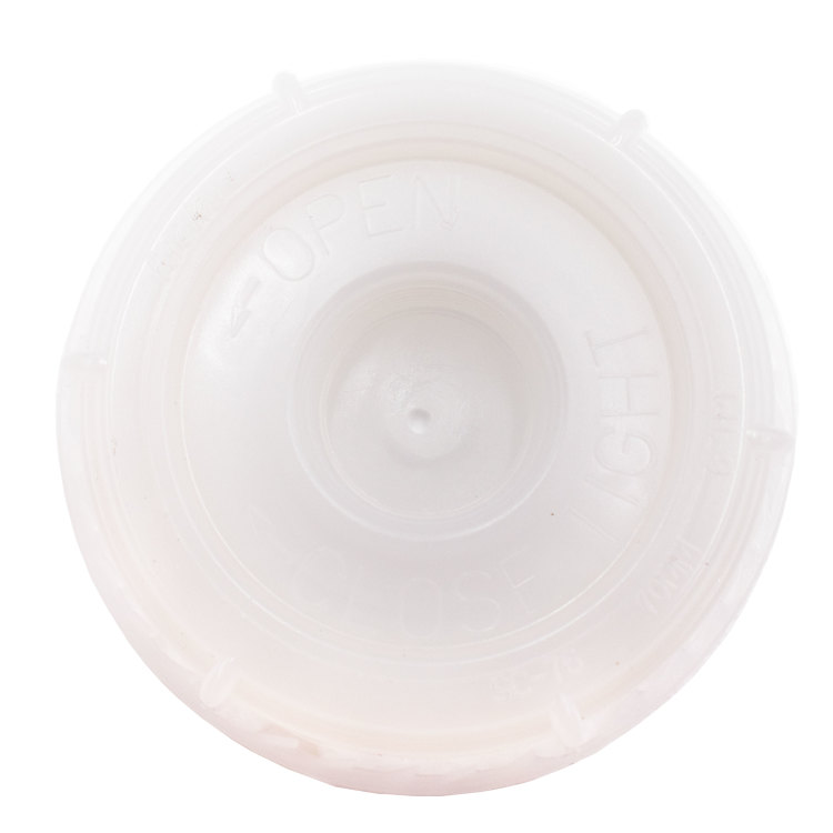 70mm (6 TPI) Tamper Evident Natural PE Plastic Screw Cap, w/ 3/4" Knock ...
