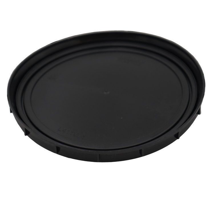 32 oz, 1 Quart, Black HDPE Plastic Vapor Lock Lid. Pipeline Packaging