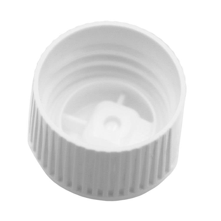 28 mm, 28-410 White HDPE Plastic Spouted Closure Valve, 3 mm Orifice Unlined Cap. Pipeline Packaging