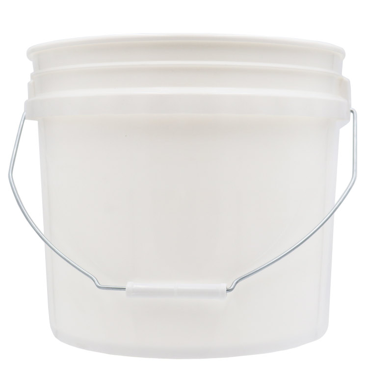 3.5 Gallon White HDPE Plastic Open Head Pail. Pipeline Packaging