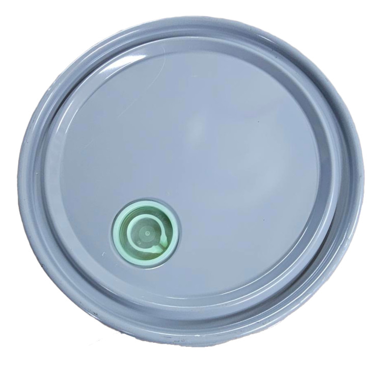 3.5-5 Gallon Gray Steel Lug Cover, Gold Phenolic Lining, 24 Gauge, Tint ...