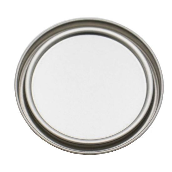 1 Pint Metal Paint Can Lid, Gray Epoxy Lined. Pipeline Packaging
