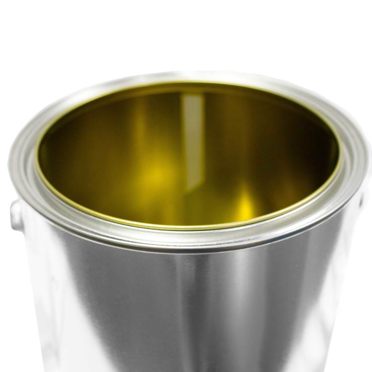 1 Gallon Metal Paint Can, Gold Phenolic Lining, w/ Ears. Pipeline Packaging