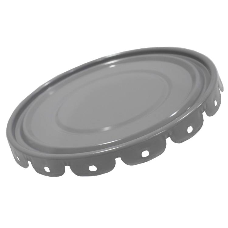 5 GALLON GRAY RED PHENOLIC LINED STEEL LUG COVER, 24 GAUGE. Pipeline ...