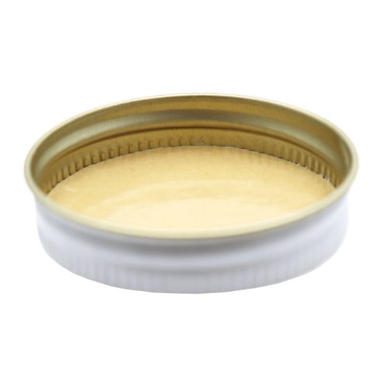 48 mm, 48-400 White Metal Screw Cap, w/ Pulp/Kraft Liner. Pipeline ...