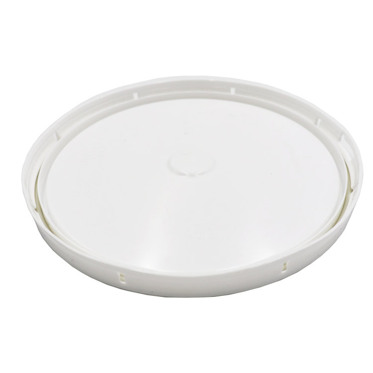 1.5 Gallon White HDPE Plastic Pail Cover w/ EPDM Gasket. Pipeline Packaging
