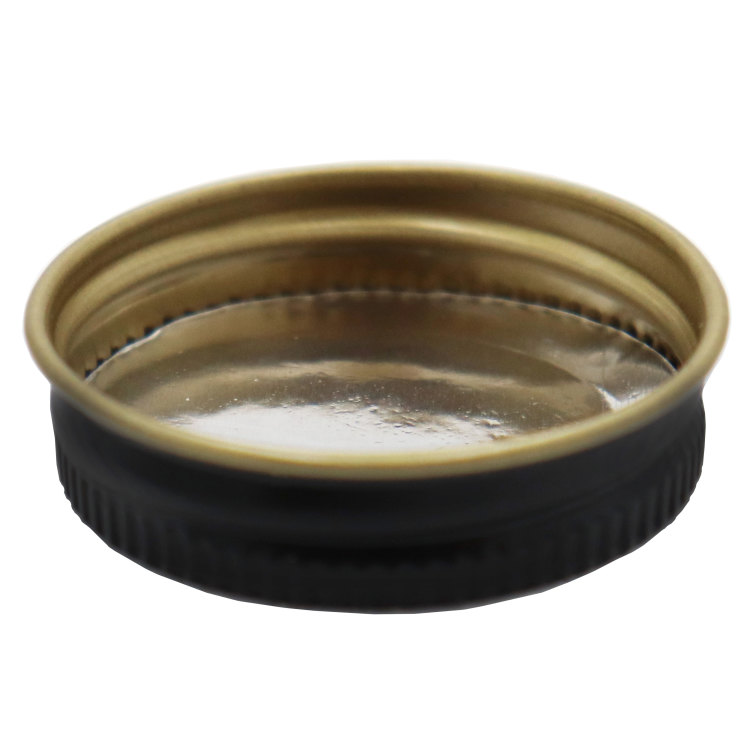 38 mm 38-400 Black/Gold Metal Cap, w/ Pulp and Foil Liner. Pipeline ...