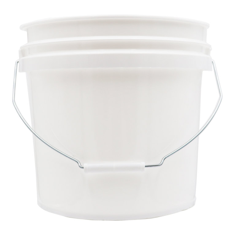 3.9 Gallon White HDPE Plastic Open Head Pail, UN Rated. Pipeline Packaging