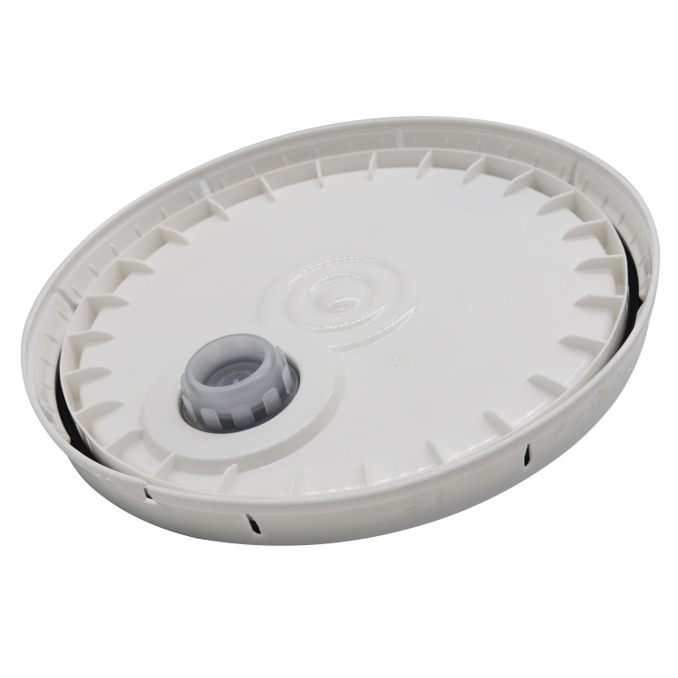 3.3-6 Gallon White HDPE Plastic Pail Cover, Tear Tab Rieke. Pipeline ...