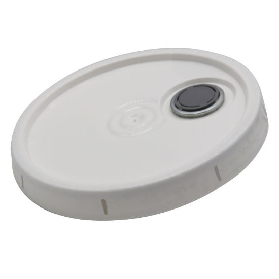 3.3-6 Gallon White HDPE Plastic Pail Cover, Tear Tab Rieke. Pipeline ...