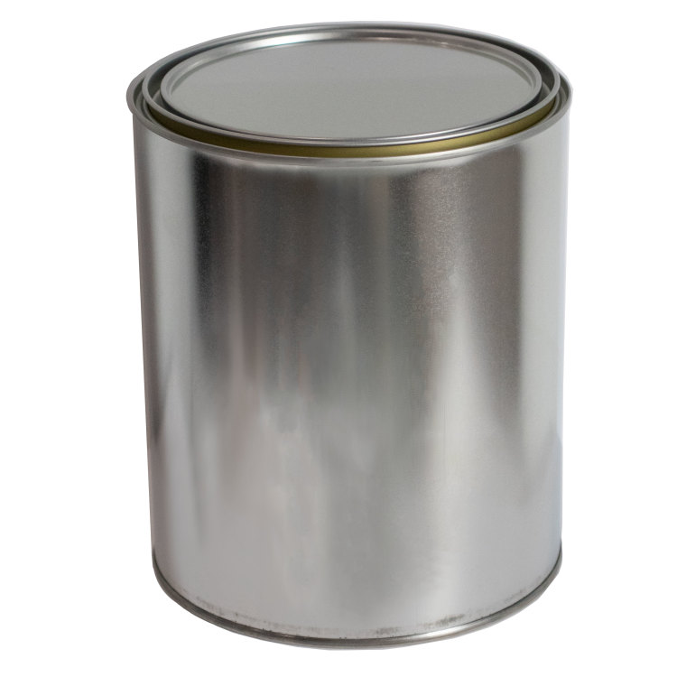 1 Gallon Round Paint Can, Gold Lined, 610 x 711 w/ Gold Lined Cover ...
