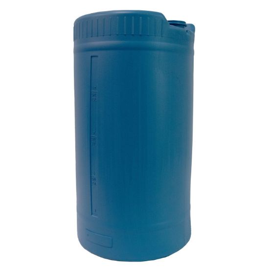15 Gallon Blue Plastic Tight Head Drum, 2" x 2" Tri-Sure Fittings, EPDM ...