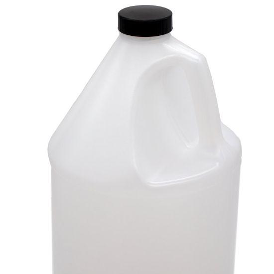 128 oz Natural HDPE Plastic Industrial Round Bottle, 38mm 38-400 w ...