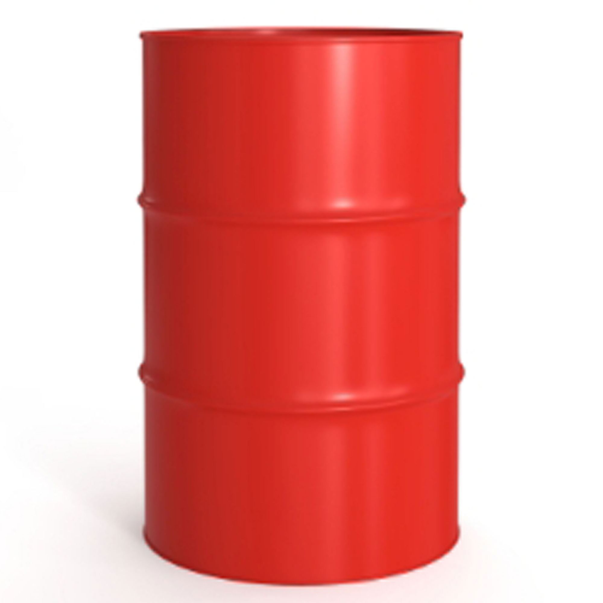 35 Gallon Red Steel Tighthead Drum, Unlined, Red Cover. Pipeline Packaging