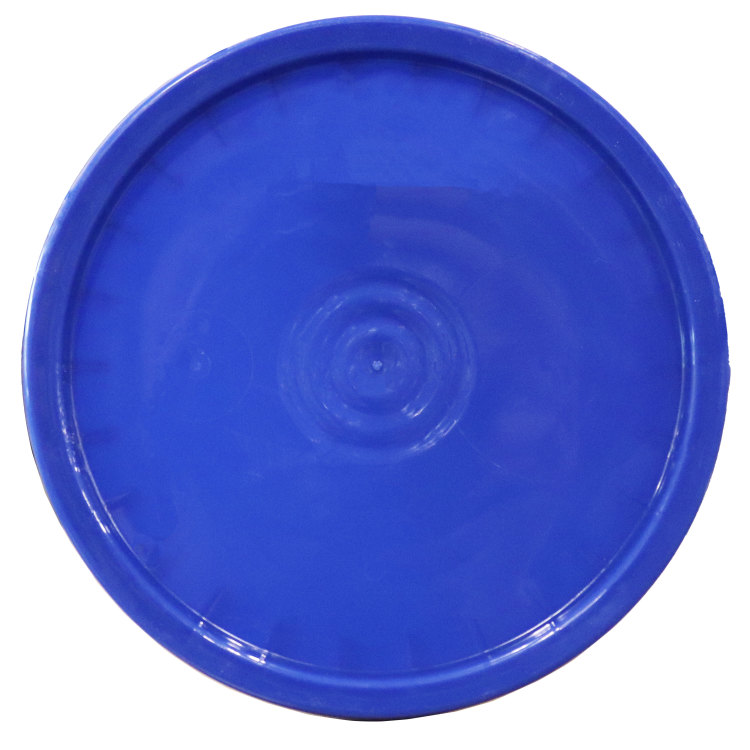 3.5-6 Gallon Blue HDPE Plastic Pail Tear Tab Cover, Gasket, UN Rated ...