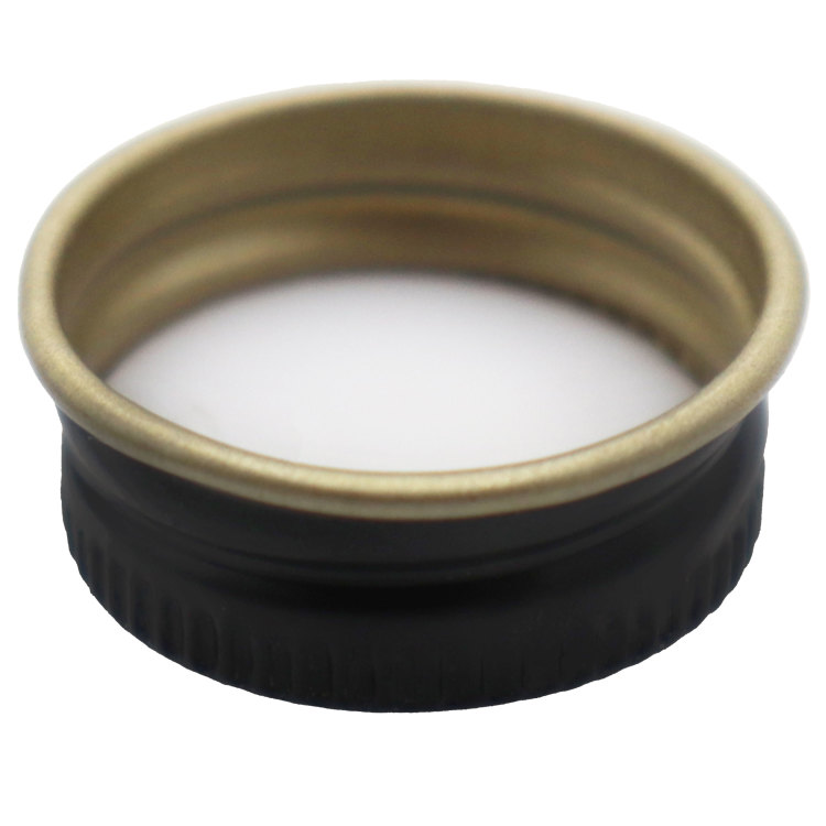 22mm 22-400 Black Metal Screw Cap, Teflon Liner. Pipeline Packaging