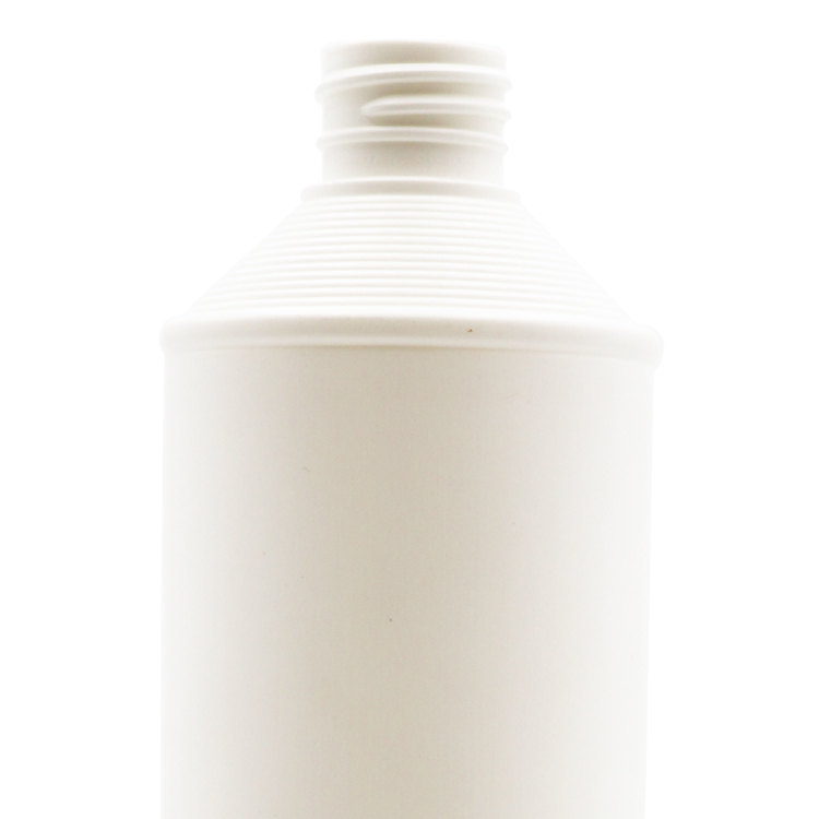 22 oz White HDPE Plastic Cylinder Bottle, 28mm 28-410, 24 Gram ...